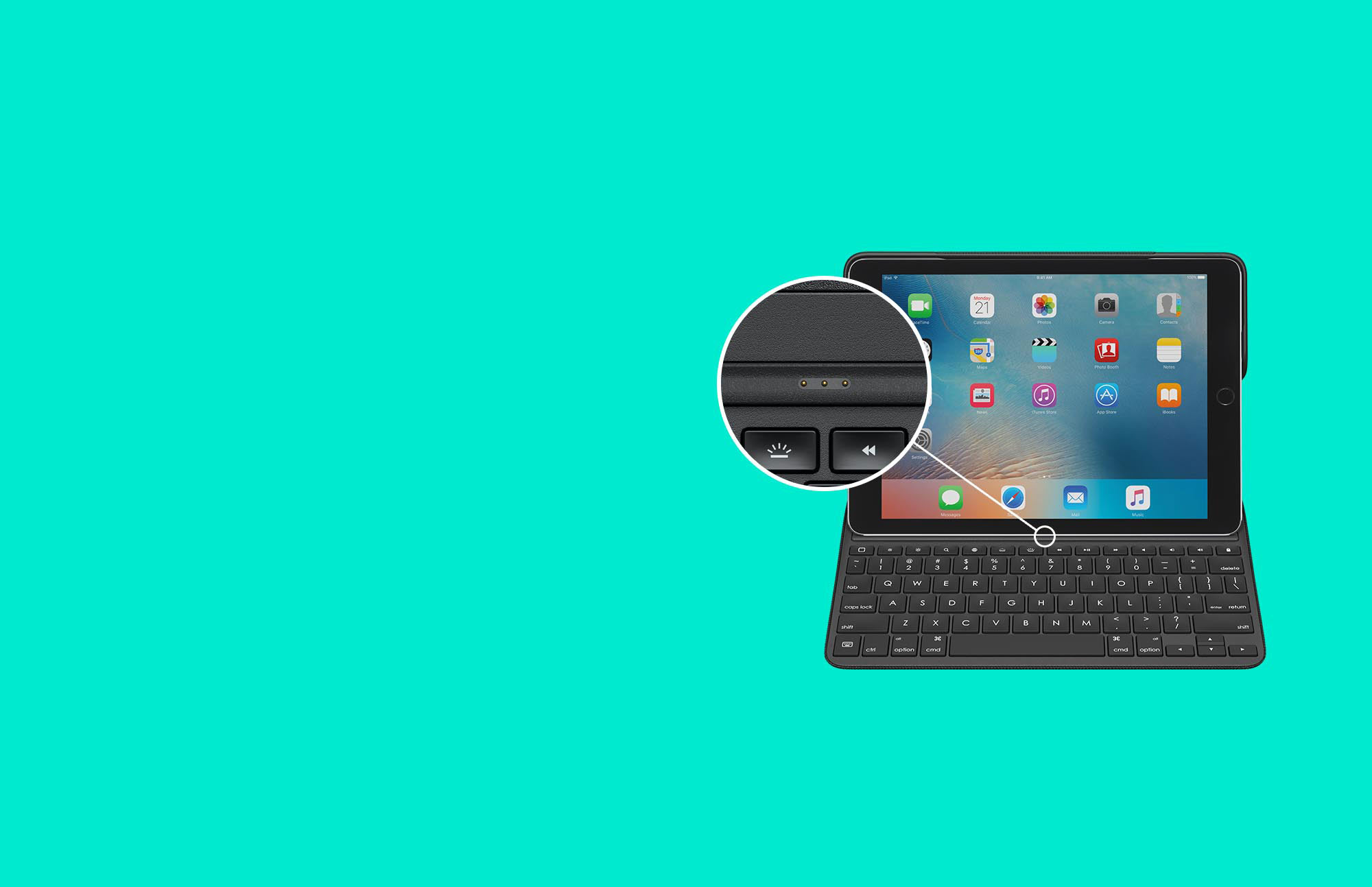 Logitech CREATE iPad Pro Keyboard Case with Apple Pencil Holder